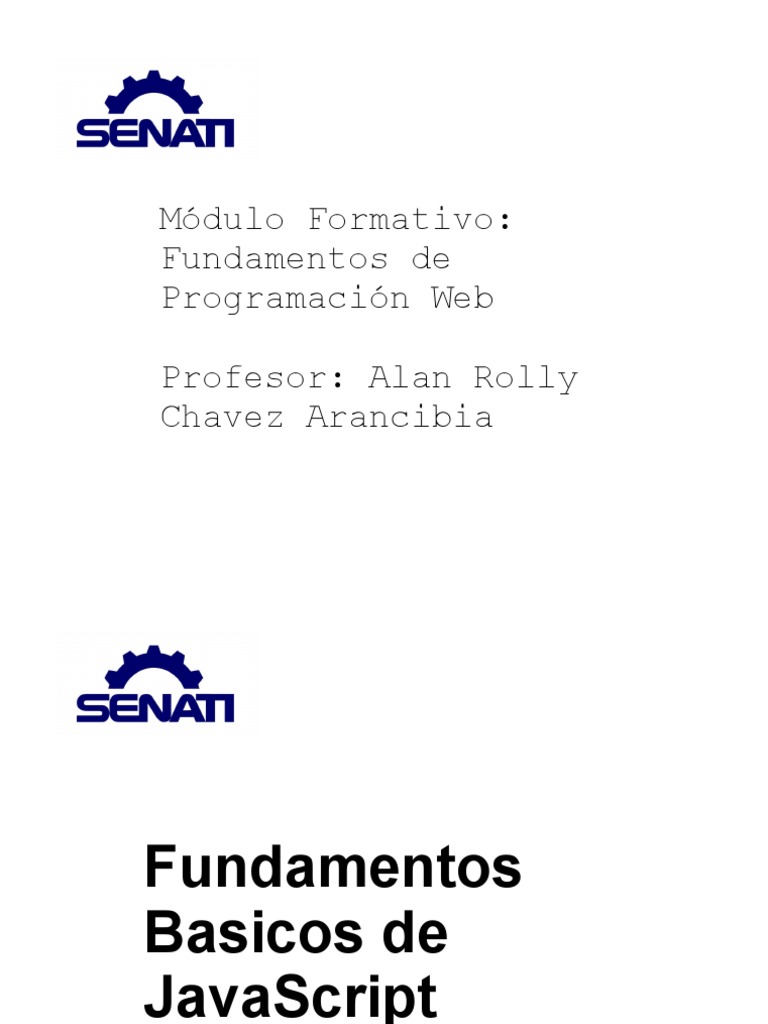 Fundamentos de Programación Web con JavaScript | PDF | Script Java | Ingeniería de software