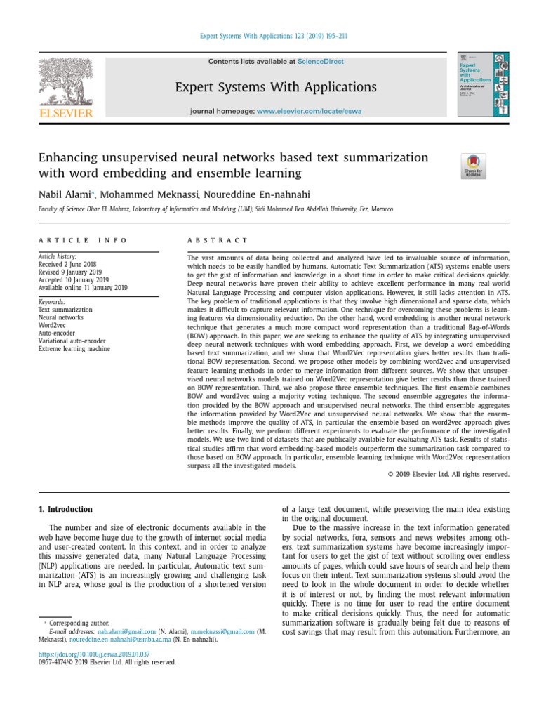 S4 Enhancing Unsupervised Neural Networks Based Text Summarization With 7262