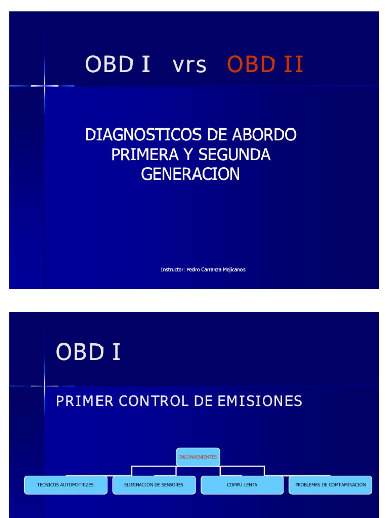 Obd1 Vs Obd2 | PDF
