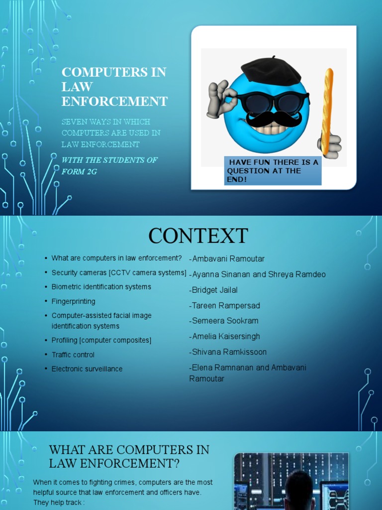 Computers in Law Enforcement Usage | PDF | Surveillance | Closed ...