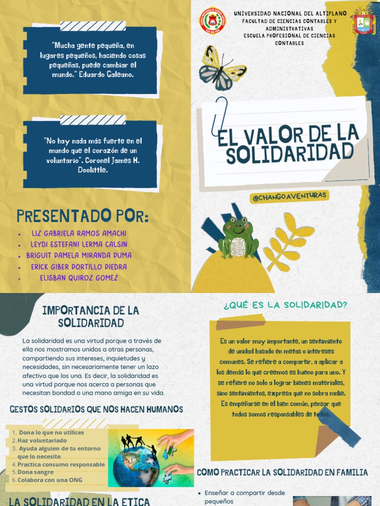 Folleto de La Solidaridad | PDF | Instituciones sociales | Etica Aplicada