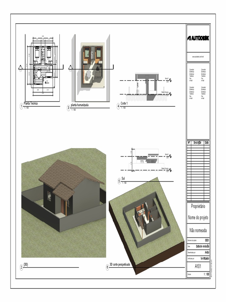 Projeto 1 Casa Popular Revit | PDF