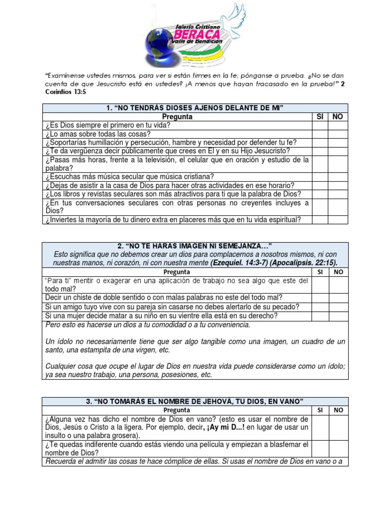 Auto Examen | PDF | Dios | Jesús