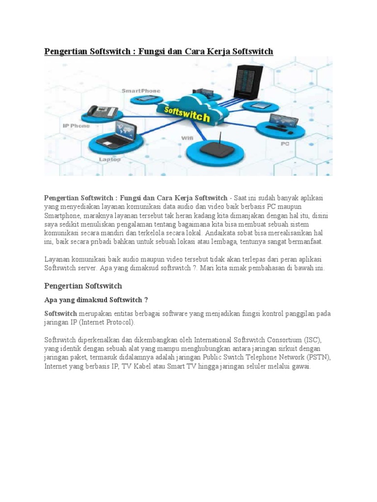 Materi 3. Pengertian Softswitch Dan Cara Kerja | PDF