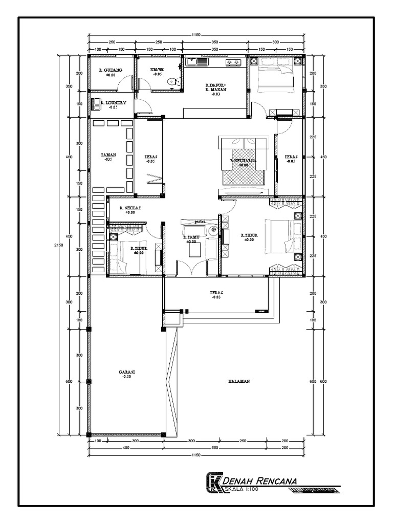 DENAH Rumah Minimalis | PDF