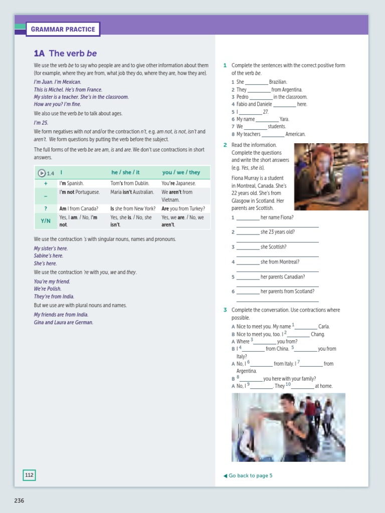 Personal Best A2 - SB - Grammar Practice | PDF | Grammatical Number | Plural