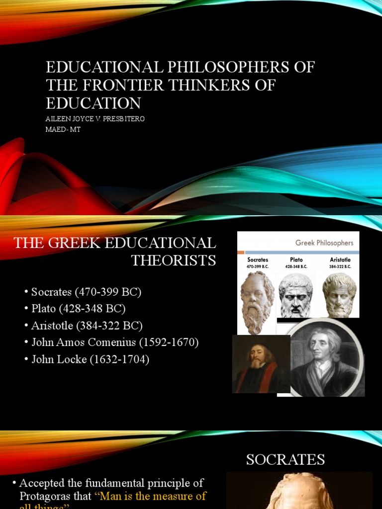 Educational Philosophers of The Frontier Thinkers of Education | PDF ...