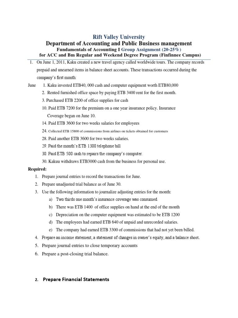 Fundamental I Assignment | PDF | Expense | Dividend