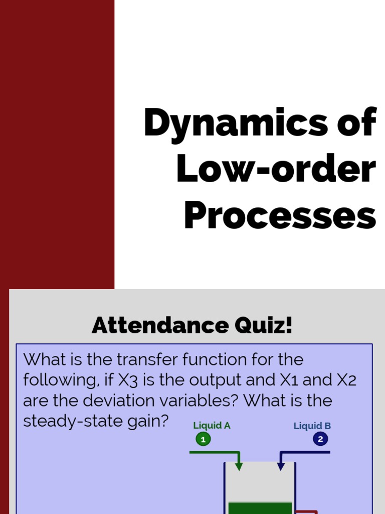 03 Low Order Processes | PDF | Damping | Mathematical Objects