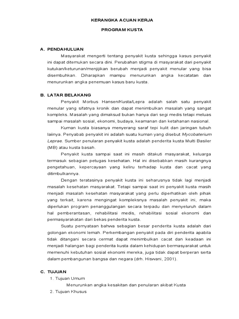 Kak Program Kusta | PDF