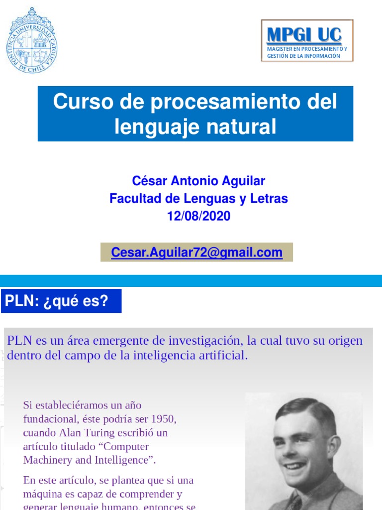 PLN Clase01 Backup | PDF | Inteligencia artificial | Inteligencia (IA ...