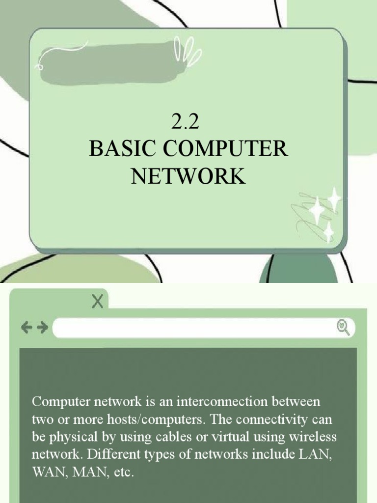 Chapter 2.2 Basic Computer Network | PDF | Computer Network | Local ...