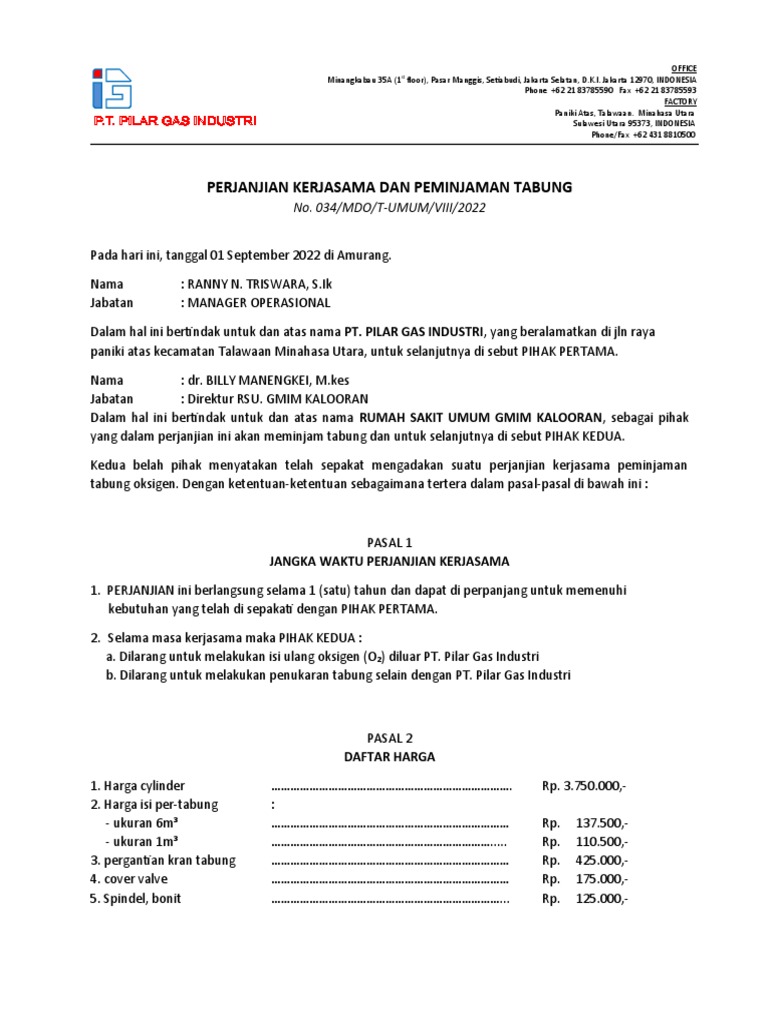 Pks & Pilar Gas 2022 | PDF