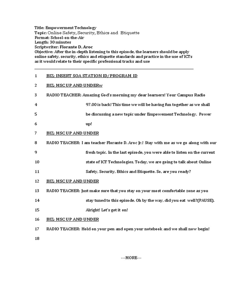 E Tech Script For RBI | PDF