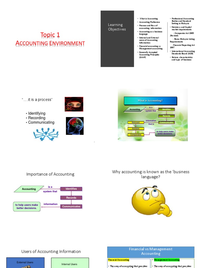 Chapter 1 Accounting Environment | PDF | Accounting | Corporations