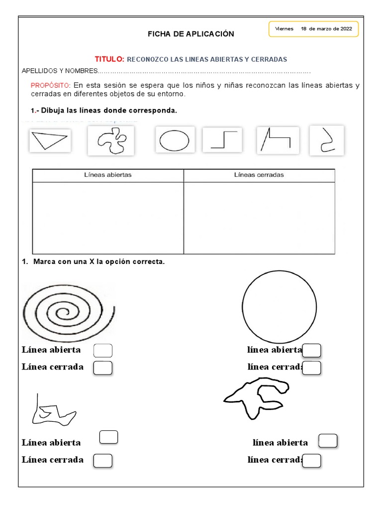 Ficha de Lineas . | PDF | Métodos y materiales de enseñanza