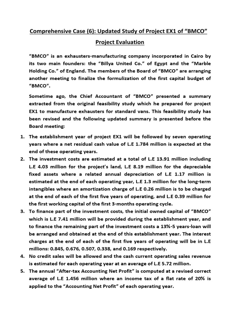 Case-6.dr Sharaf | PDF | Net Present Value | Internal Rate Of Return