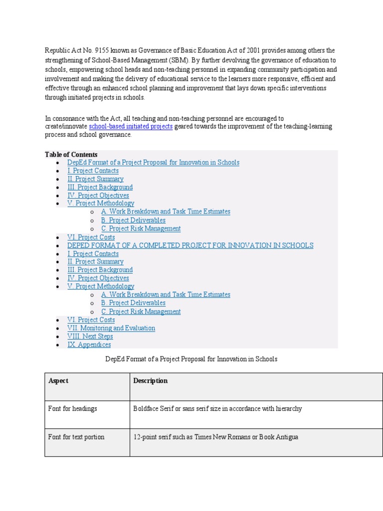 Project Proposal Format Pdf Risk Evaluation