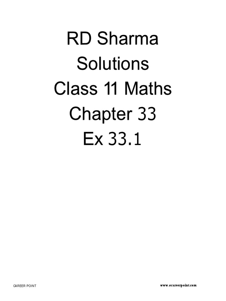 Probability class 11 | PDF