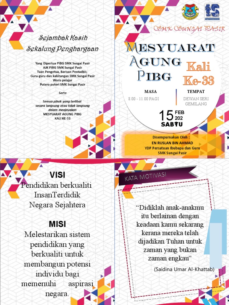 Cover Buku Program PIBG 2020 | PDF