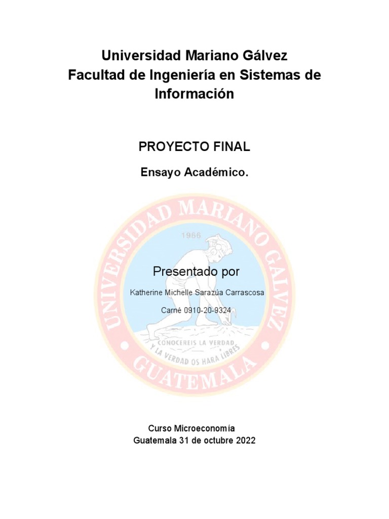Proyecto Final de Microeconomia | PDF | Presupuesto | Guatemala