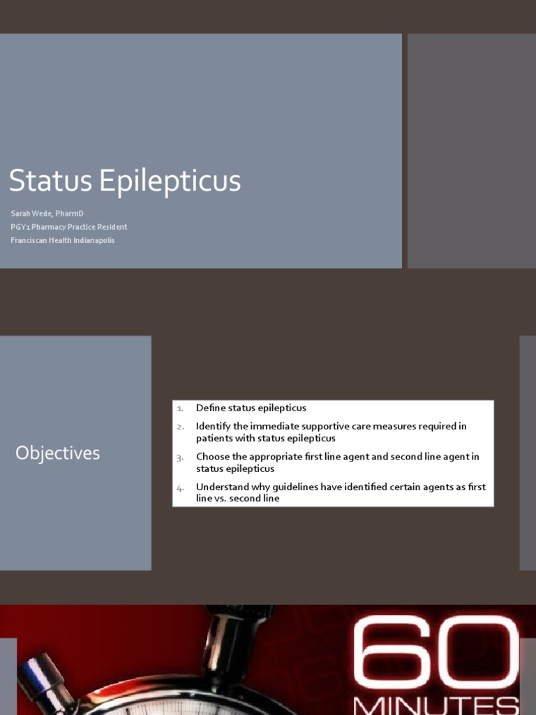 Status Epilepticus | PDF | Midazolam | Drugs Acting On The Nervous System
