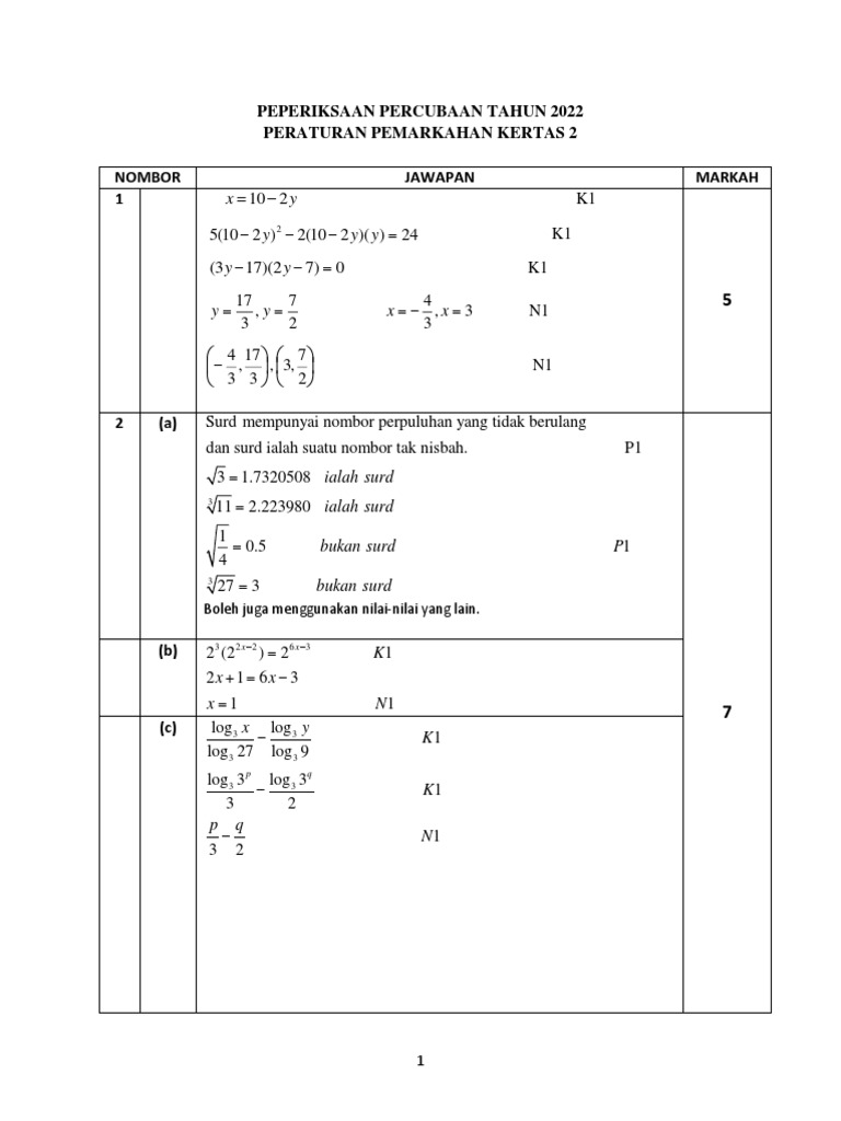 (Addmath) Skema K2 Trial Pahang 2022 | PDF | Elementary Geometry | Geometry