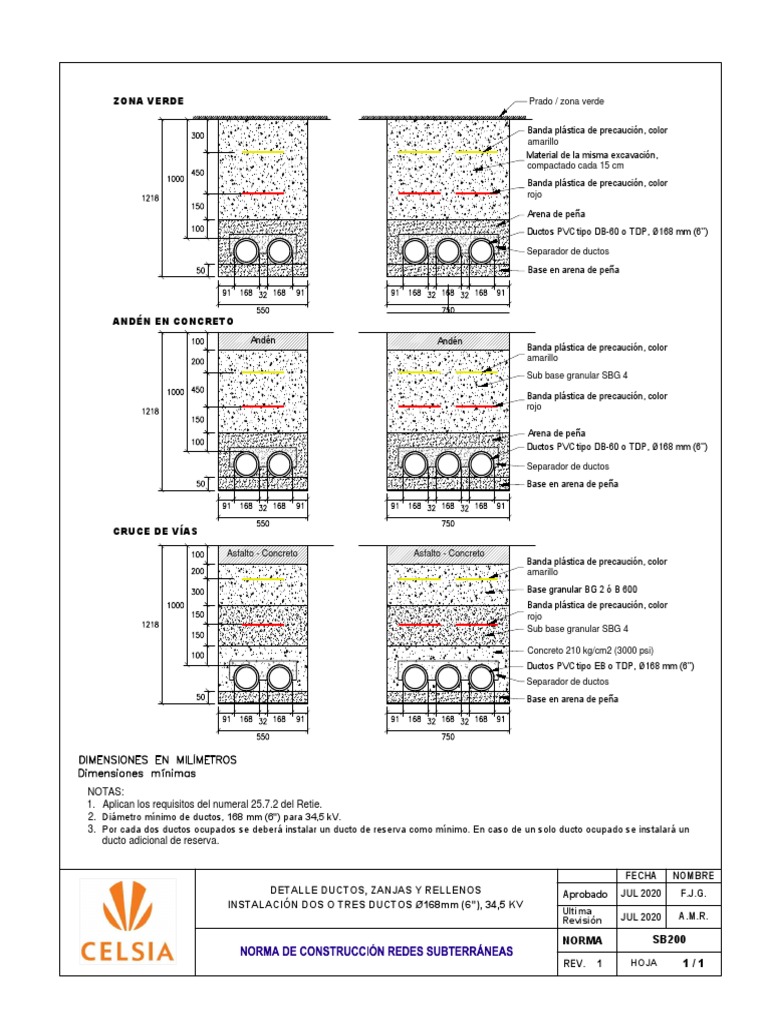 Planos Canalizaciones Subterraneas-6 | PDF