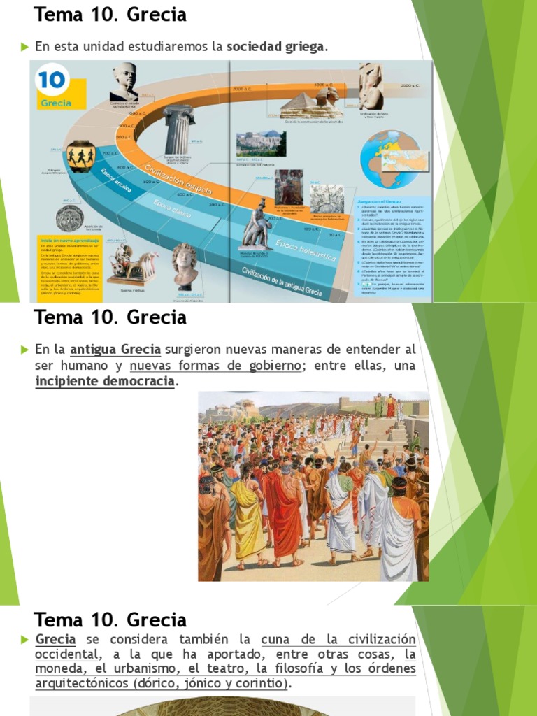 Tema 10. Grecia. | PDF | Antigua Grecia | Guerras Greco Persas