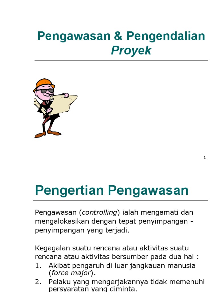 Pengawasan Pengendalian Proyek | PDF
