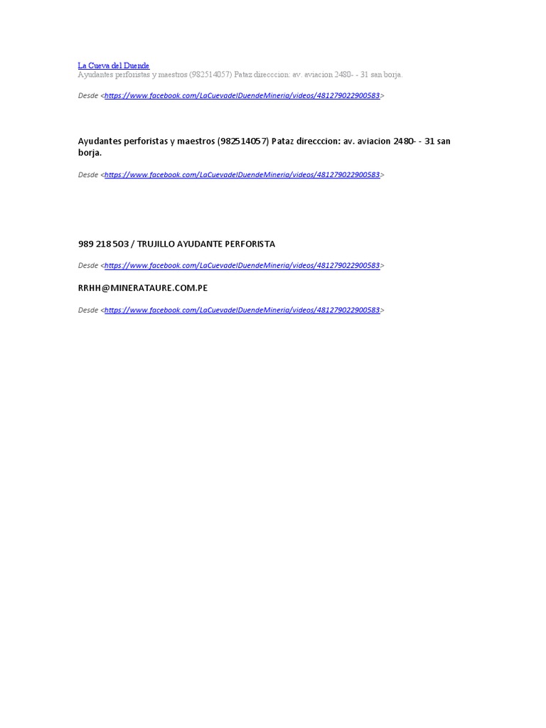 La Cueva Del Duende | PDF