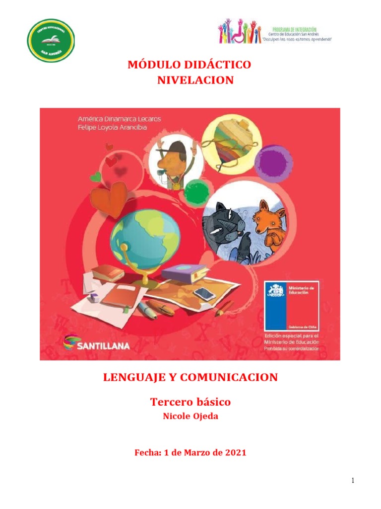 3° BÁSICO Lenguaje Modulo 0 | PDF | Aprendizaje | Comprensión lectora
