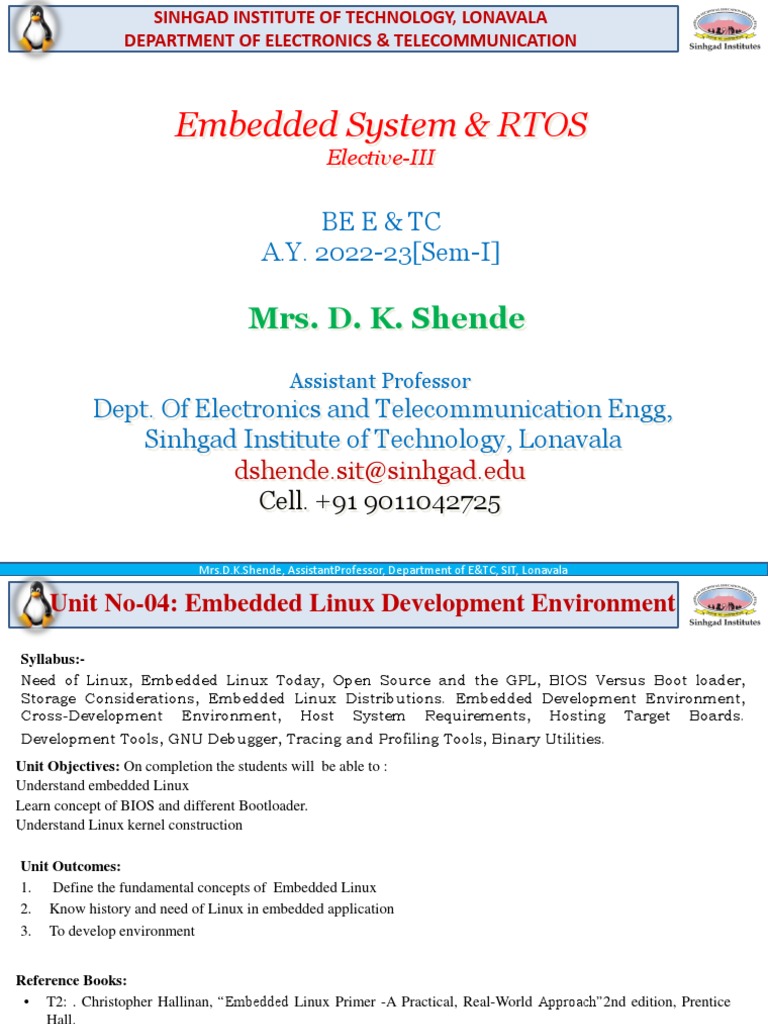 Unit IV-Embedded Linux - For Participants | Download Free PDF | Flash ...