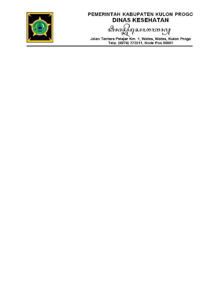 Kop Dinas Kesehatan | PDF