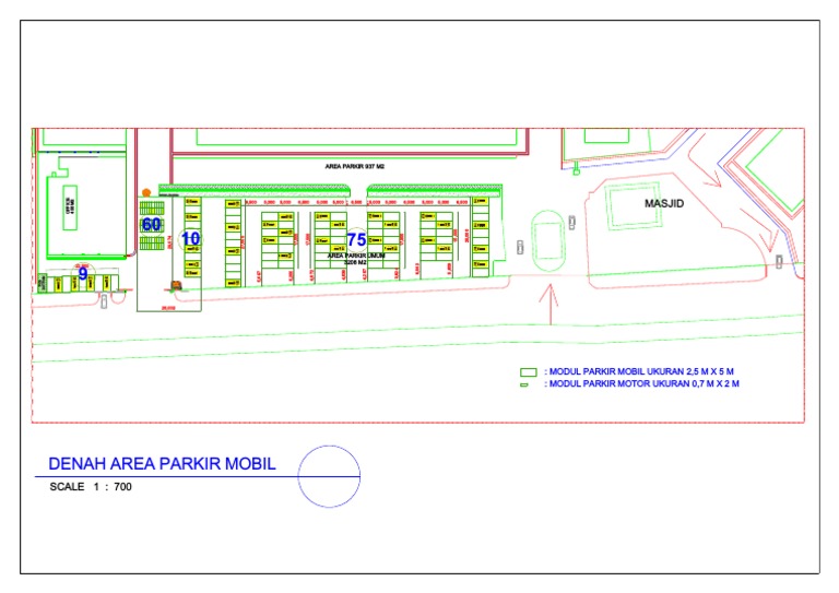 Denah Parkir Mobil Dan Motor | PDF