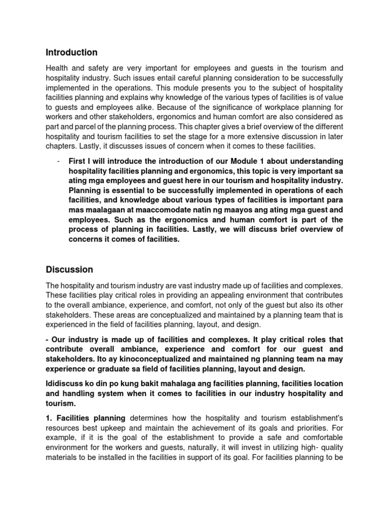 My Report - Module 1 Ergo | PDF | Business