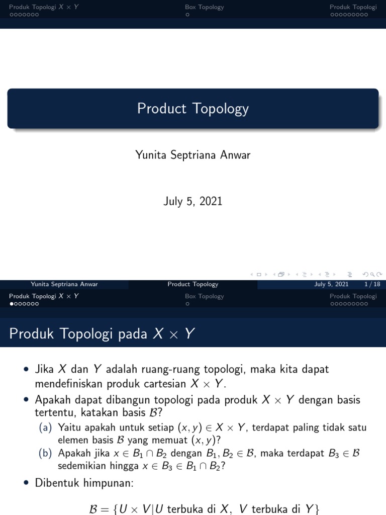 Product Topology Pdf
