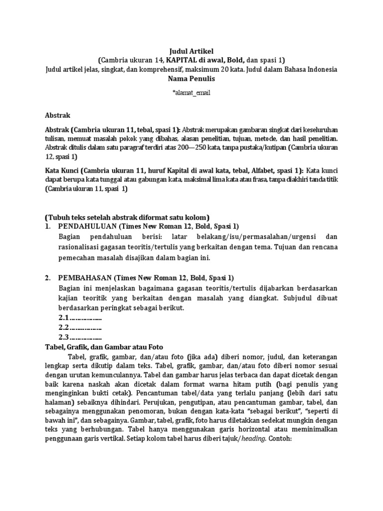 Template Artikel Uas | PDF