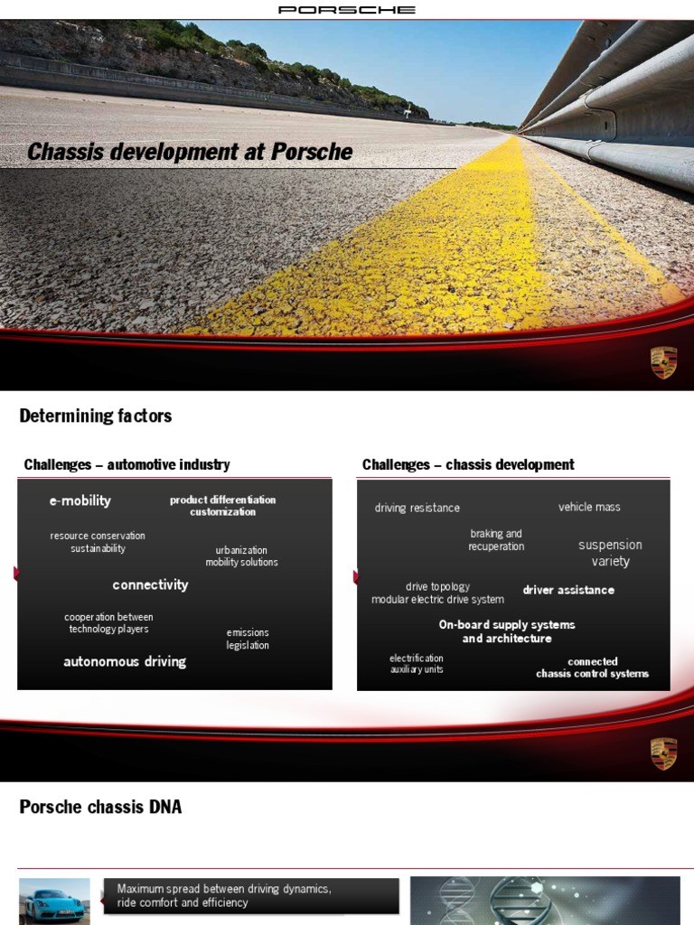Porsche Chassis Development Insights | PDF | Steering | Manufactured Goods