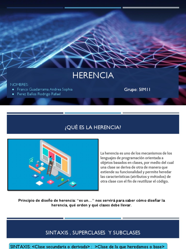 Herencia | PDF | Herencia (Programación Orientada a Objetos) | Clase (Programación informática)