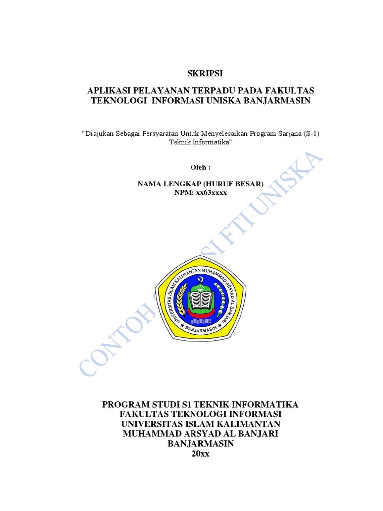 Aplikasi Pelayanan Terpadu FTI Uniska | PDF | Seni | Teknologi & Rekayasa