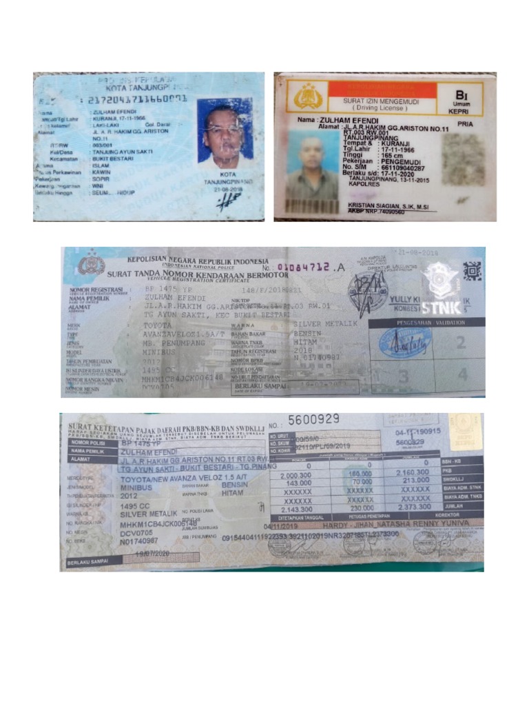 Sim, KTP, STNK | PDF