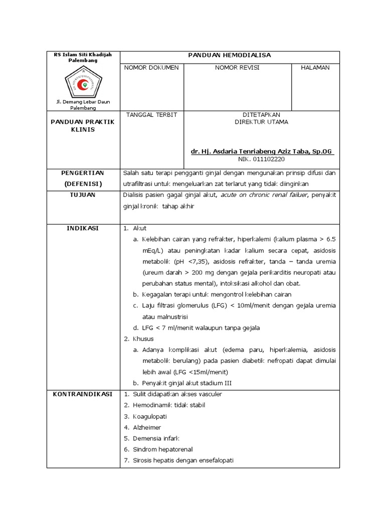 PPK Hemodialisa | PDF