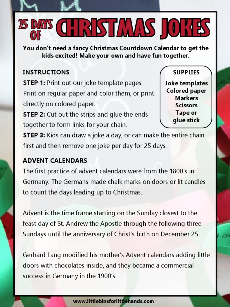 Christmas Jokes Countdown Download | PDF | Santa Claus | Advent