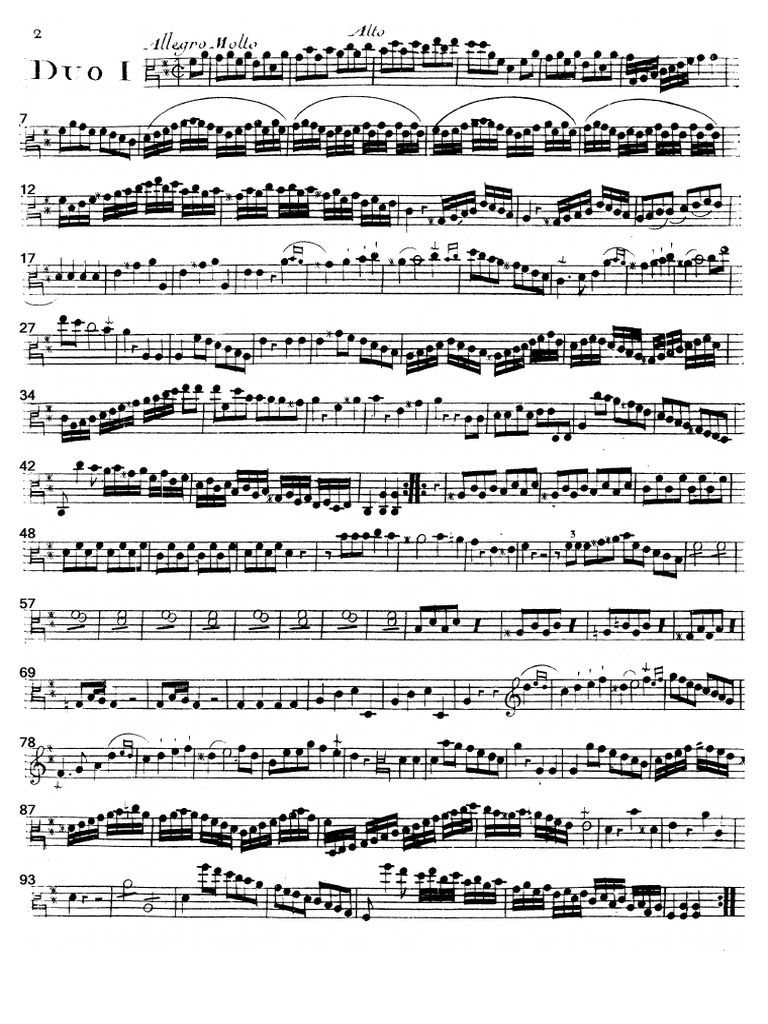 Francois Devienne - Op.5 Duos For Flute Viola - Viola Part | PDF