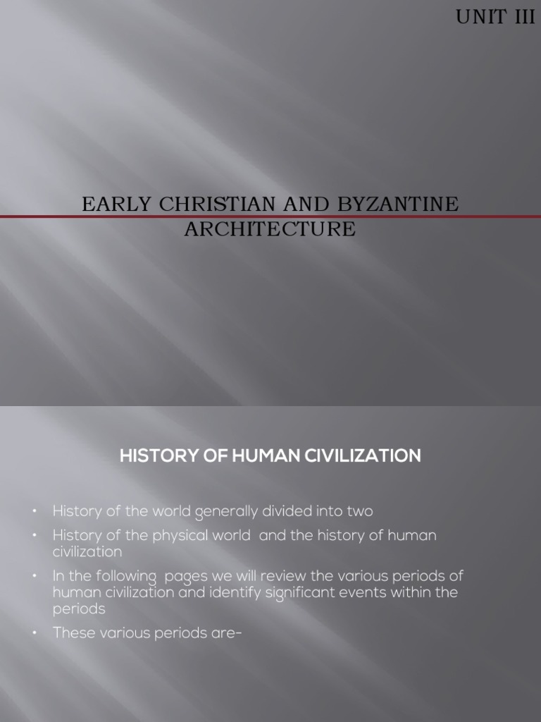 Early Christian and Byzantine Architecture | PDF
