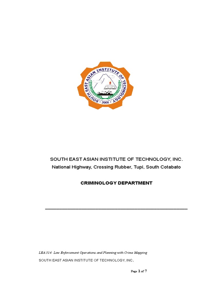 Week 17 18 Crime Mapping Module | PDF | Technology & Engineering