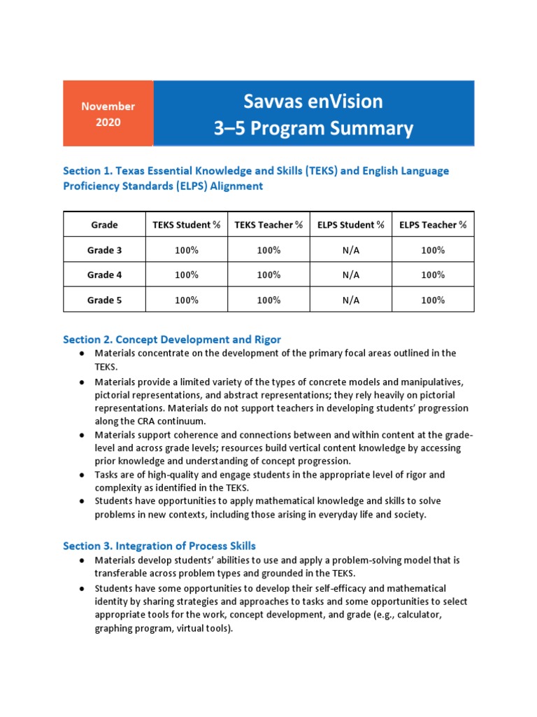 Savvas Grade 4 Math Curriculum Overview | PDF | Mathematics | Numbers
