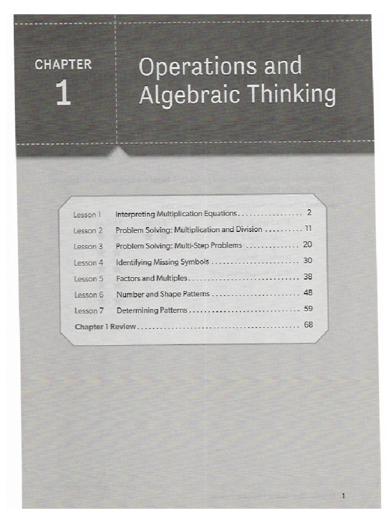 Chapter 1 Math Coach | PDF