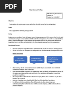 HR Sop - Employee Departures | PDF | Employment | Business